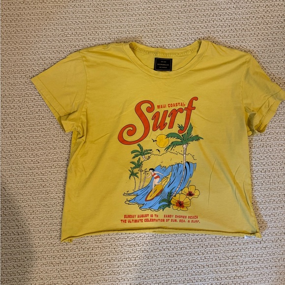 Original Retro Brand | Tops | Original Retro Brand Yellow Surf Tee ...
